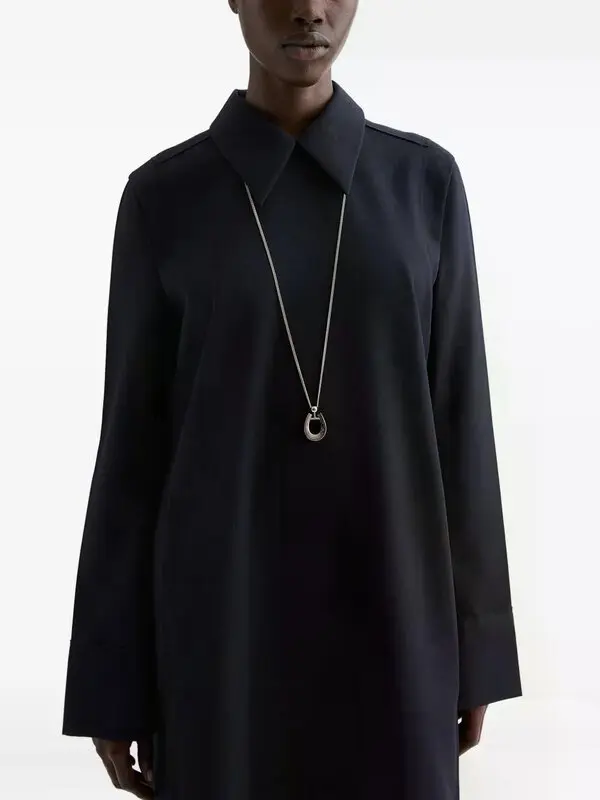 JIL SANDER Horseshoe Pendant Necklace
