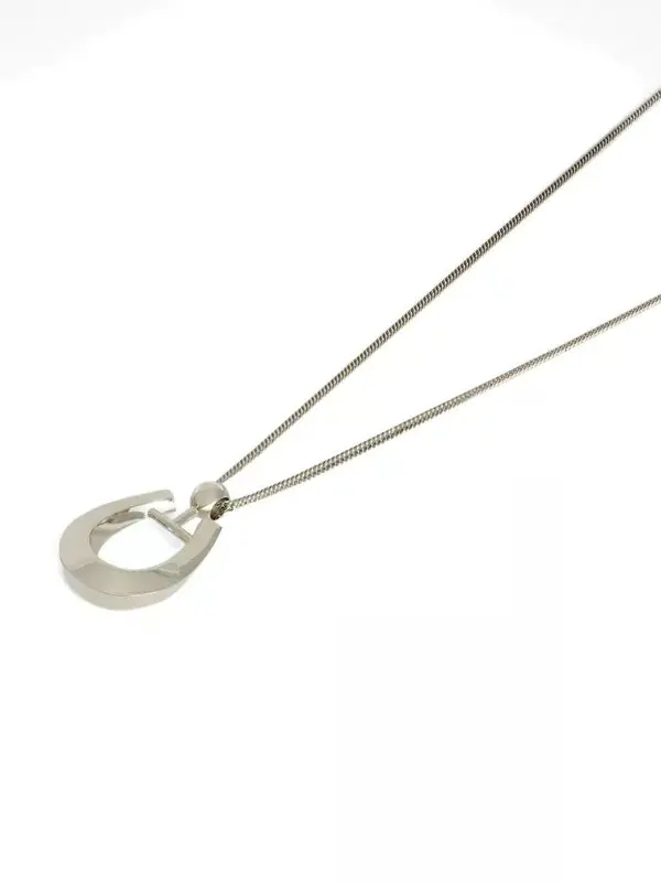 JIL SANDER Horseshoe Pendant Necklace