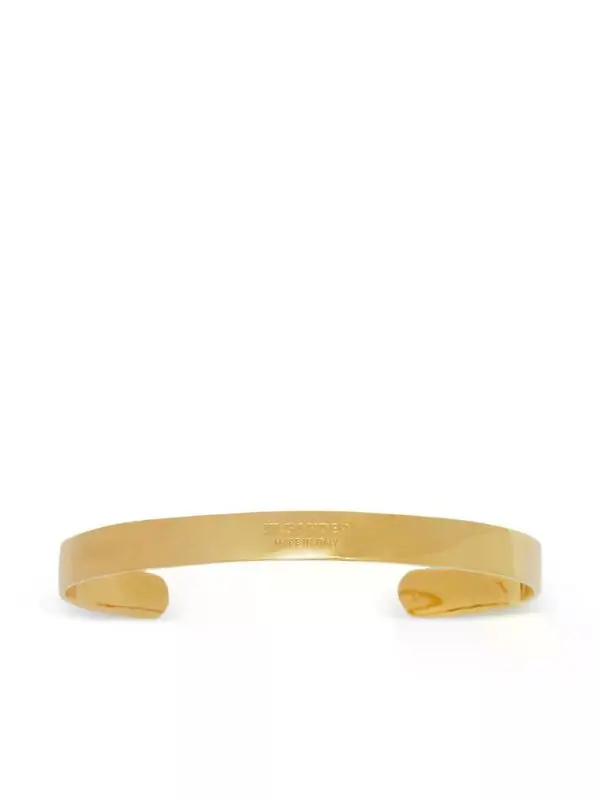 JIL SANDER Engraved-logo Bracelet - Gold