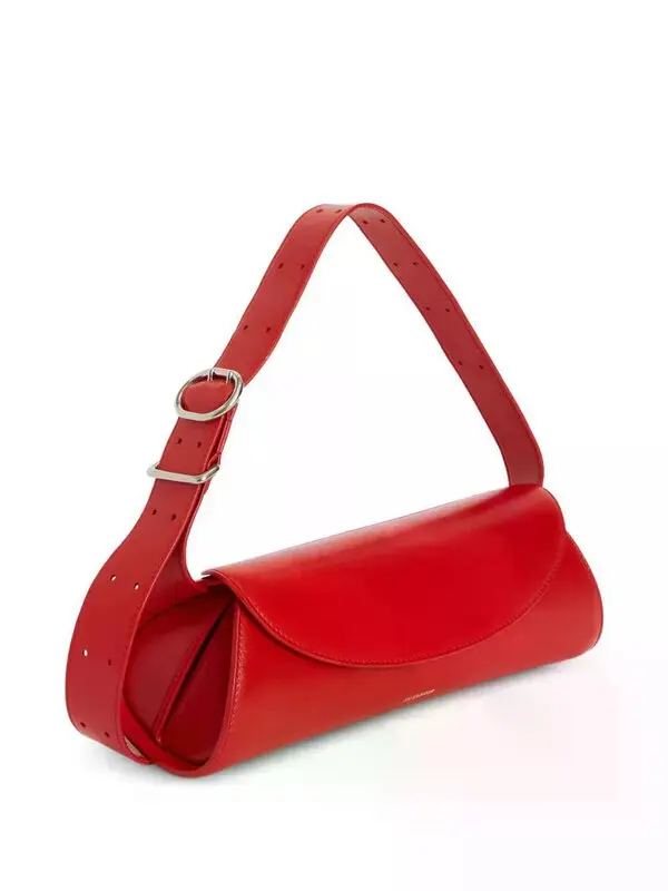 JIL SANDER Small Cannolo Shoulder Bag - Red