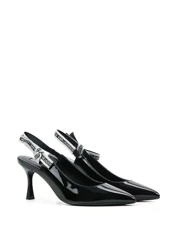 Karl Lagerfeld Sienna Slingback Pumps - Black