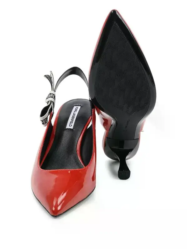 Karl Lagerfeld Sienna Slingback Pumps - Red