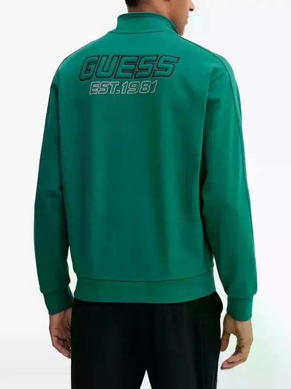 Guess Zip-up Mock-neck Sweater