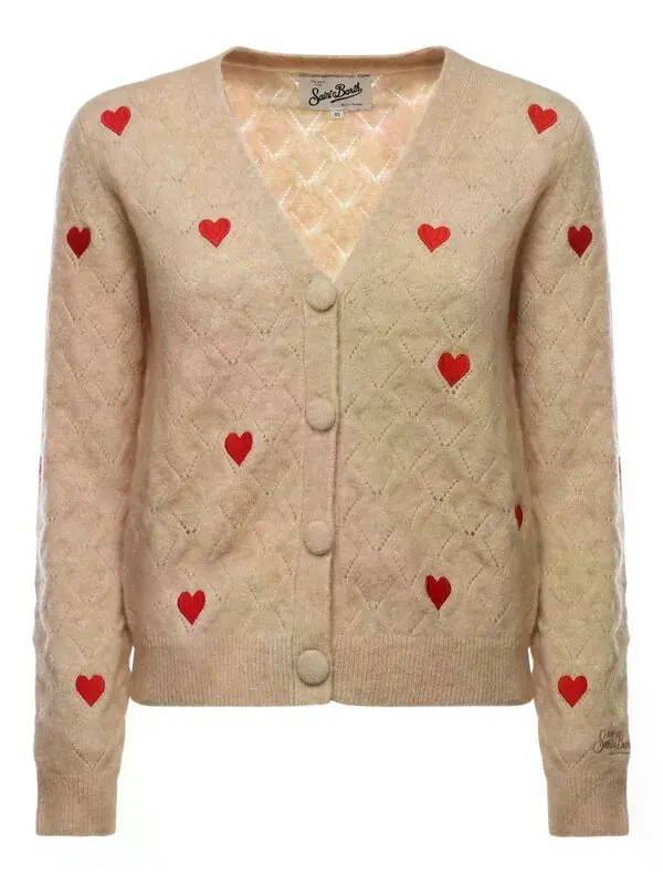 MC2 SAINT BARTH Heart-motif Cardigan