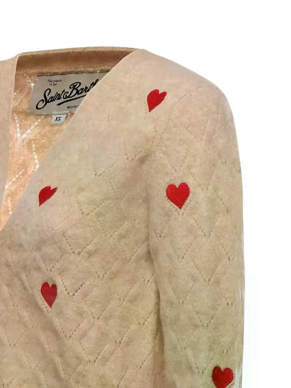 MC2 SAINT BARTH Heart-motif Cardigan