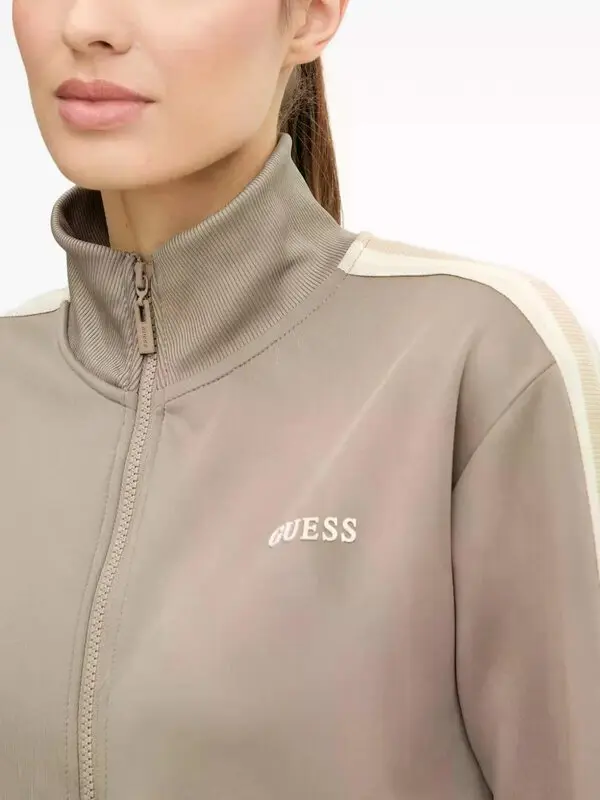 Guess Zip Striped Top