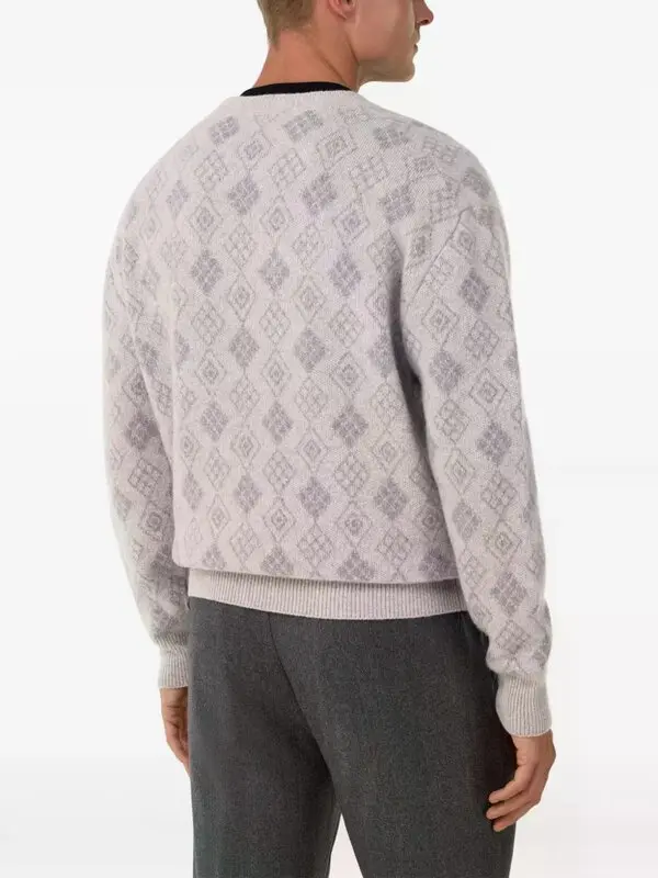 Boggi Milano Jacquard Crew-neck Sweater