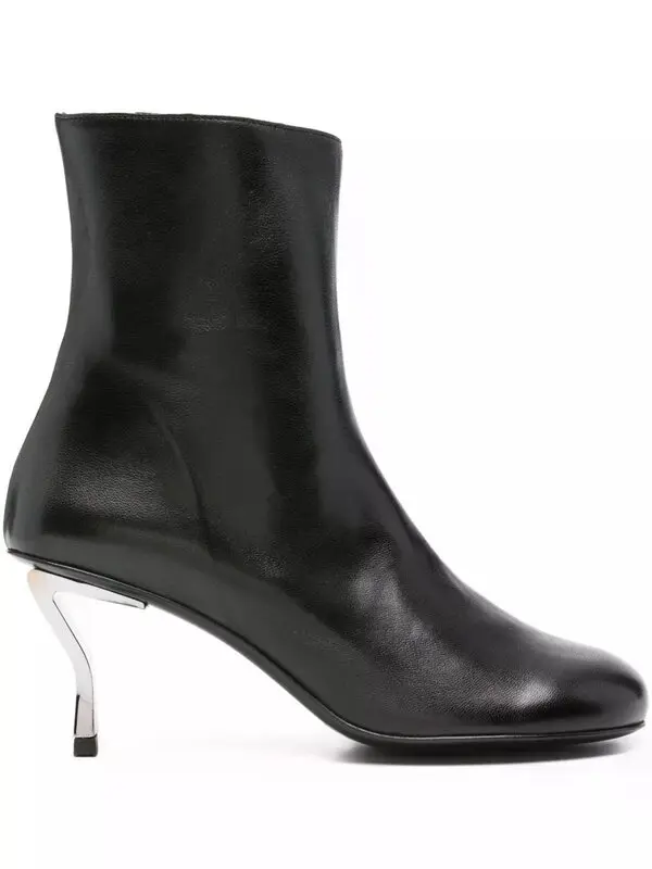 NICOLE SALDANA Sculpted-heel Ankle Boots
