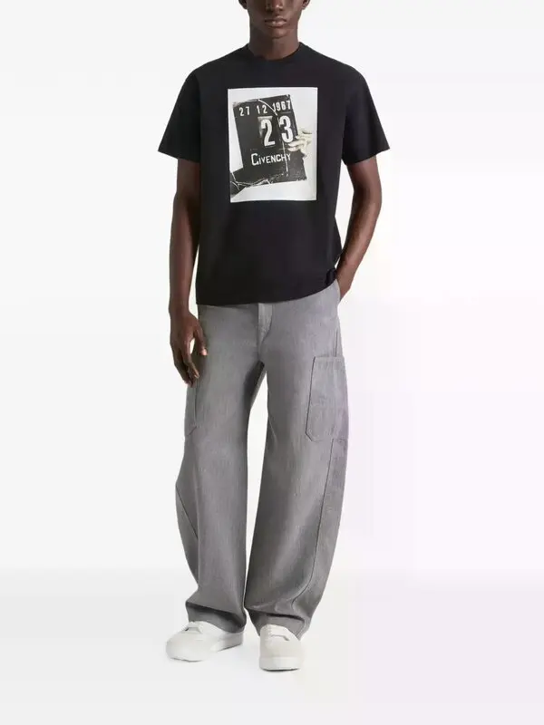 Givenchy T-shirt In Cotton With Clapperboard Print