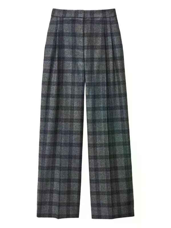 Ba&sh Tad Plaid Pleated Trousers