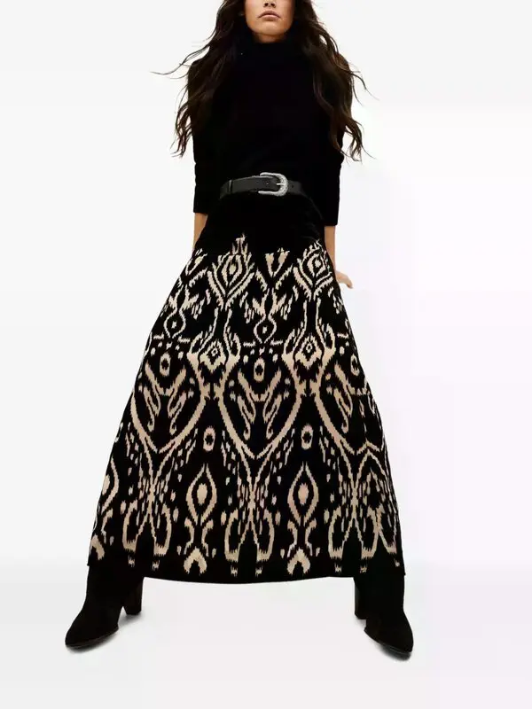 Ba&sh Patterned Maxi Skirt