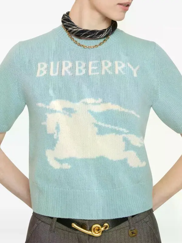 Burberry Short-sleeve Crew Neck Sweater