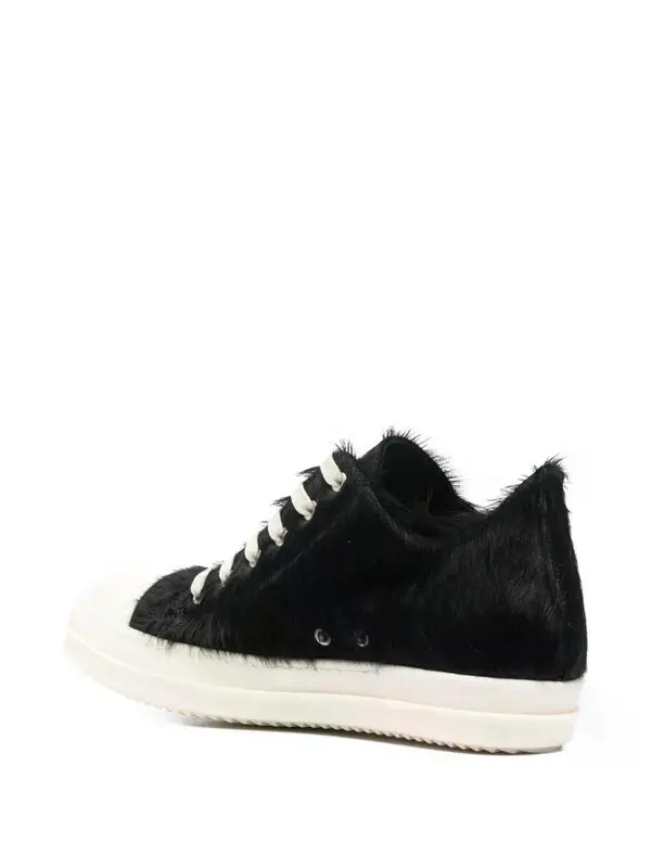 Rick Owens Fur Low Top Sneakers