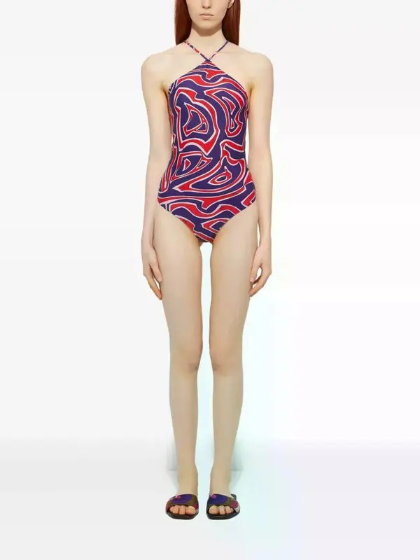 Emilio Pucci Labirinto Print Swimsuit