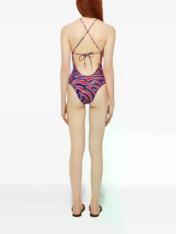 Emilio Pucci Labirinto Print Swimsuit