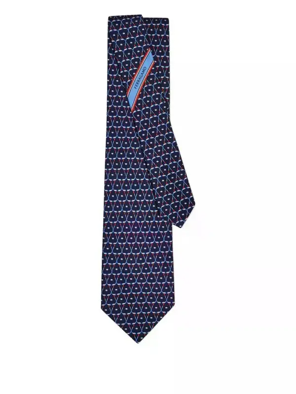 FERRAGAMO Printed Silk Tie