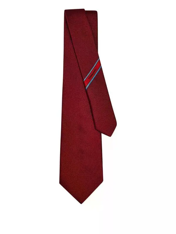 FERRAGAMO Jacquard Neck Tie - Red
