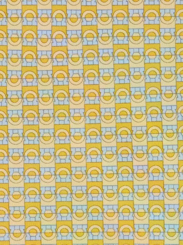 FERRAGAMO Printed Silk Necktie - Yellow