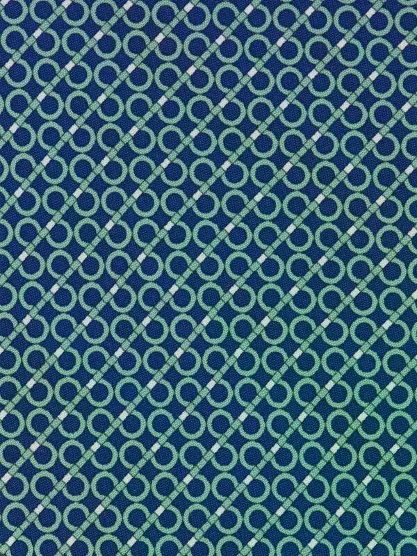 FERRAGAMO Printed Silk Neck Tie - Blue