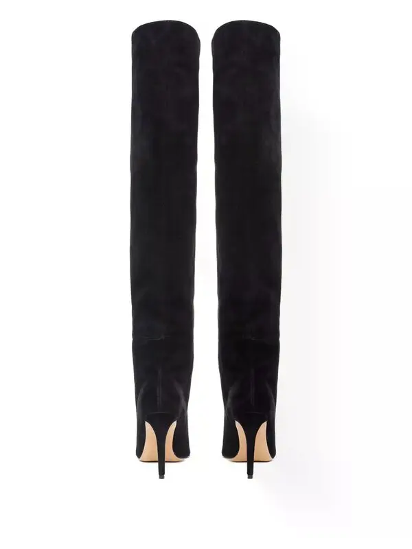 GINISSIMA 95mm Suede Thigh-high Boots