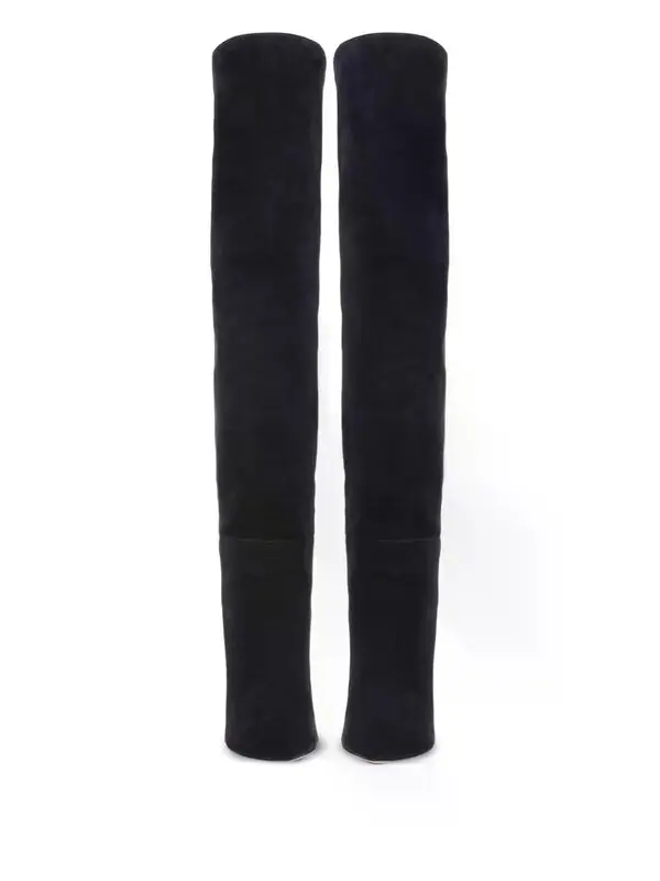 GINISSIMA 95mm Suede Thigh-high Boots