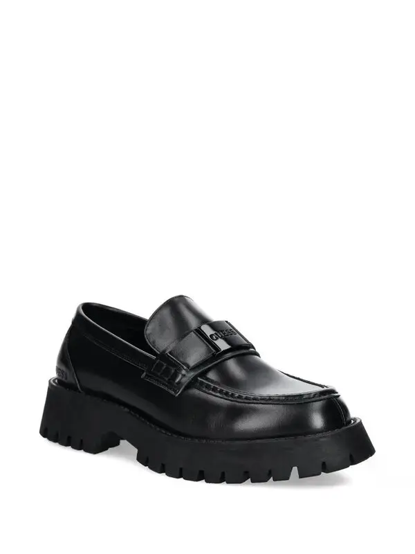Guess Logo-plaque Lug-sole Loafers