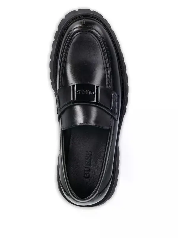 Guess Logo-plaque Lug-sole Loafers