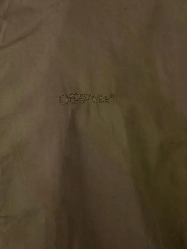 Off-White Diagonal Bomber Jacket - Brown