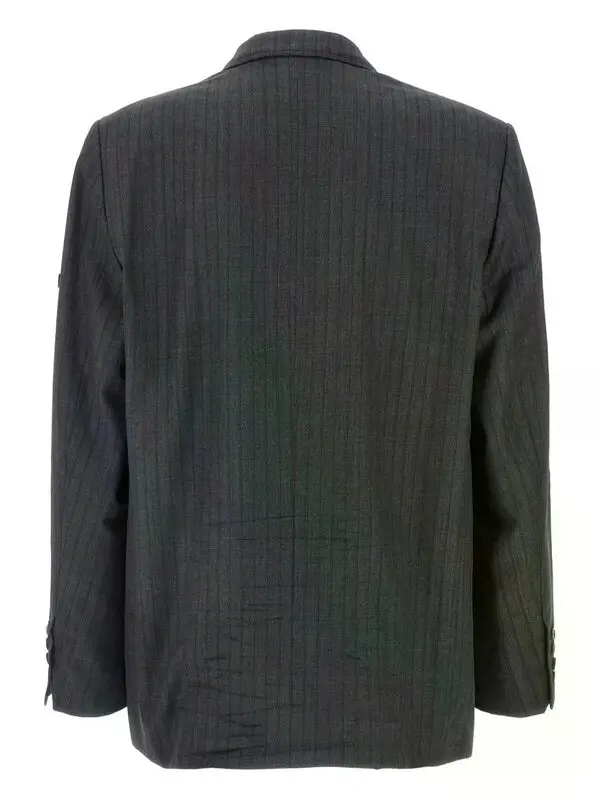 Balenciaga Single-breasted Pinstripe Blazer - Grey