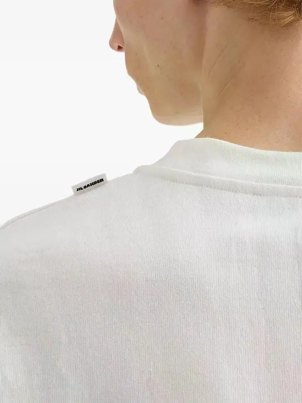 JIL SANDER Striped Double-layer T-shirt