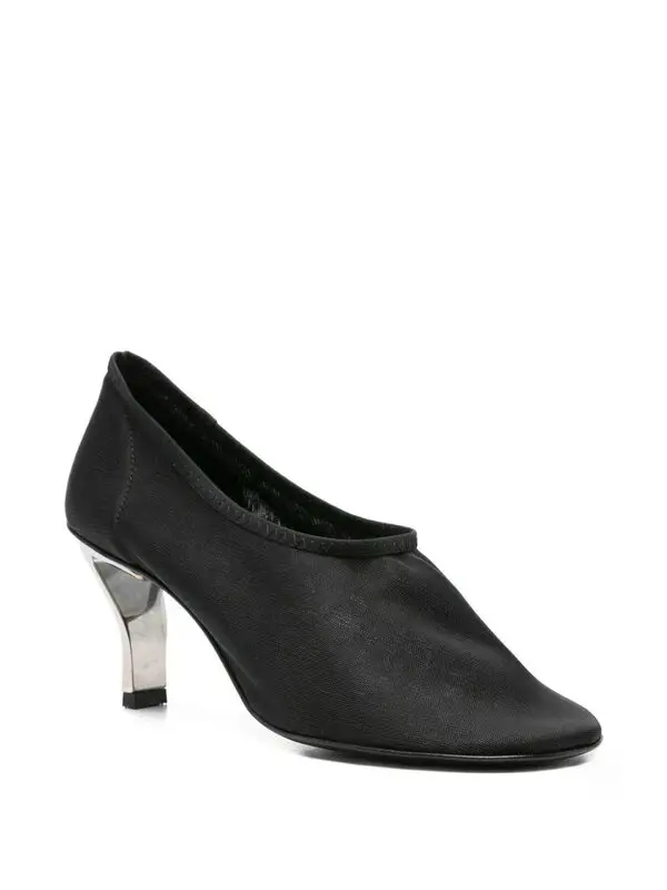 NICOLE SALDANA Harper Sculpted-heel Mesh Pumps