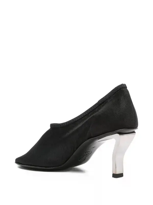 NICOLE SALDANA Harper Sculpted-heel Mesh Pumps