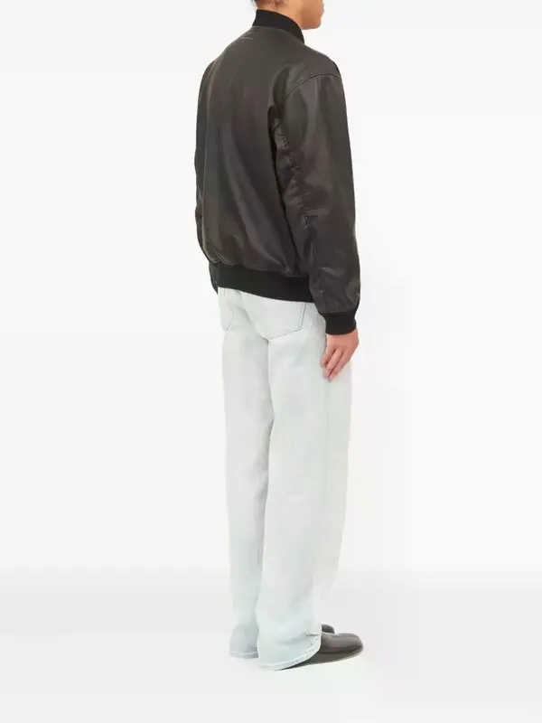 MAISON MARGIELA Leather-effect Zip-pocket Bomber Jacket