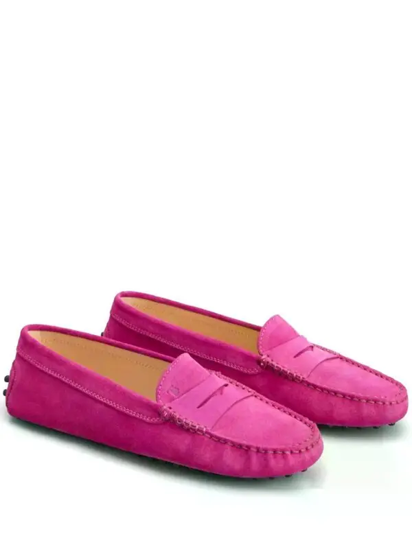 TOD'S Gomino Leather Loafers - Pink