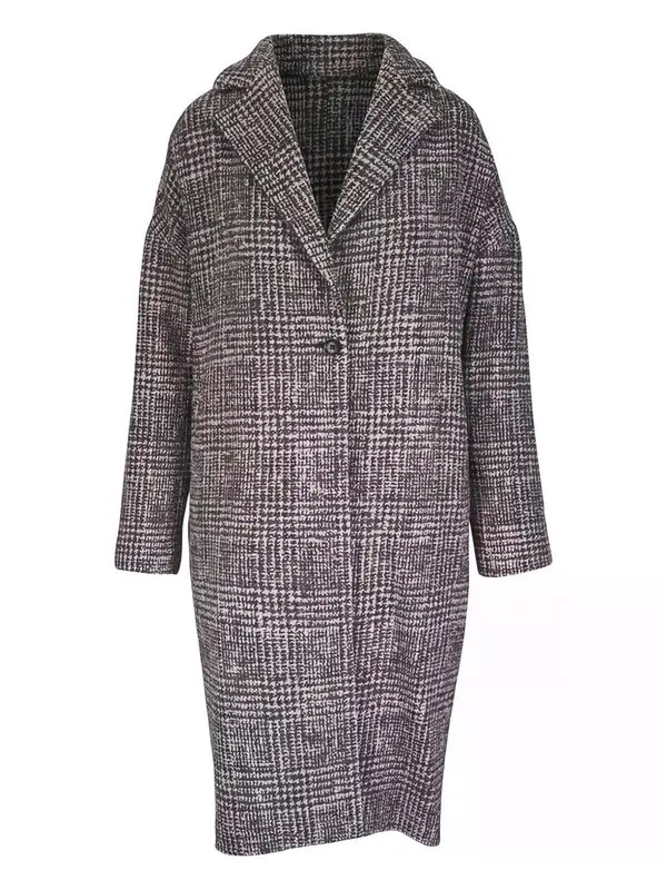 Kiton Checked Single-breasted Coat