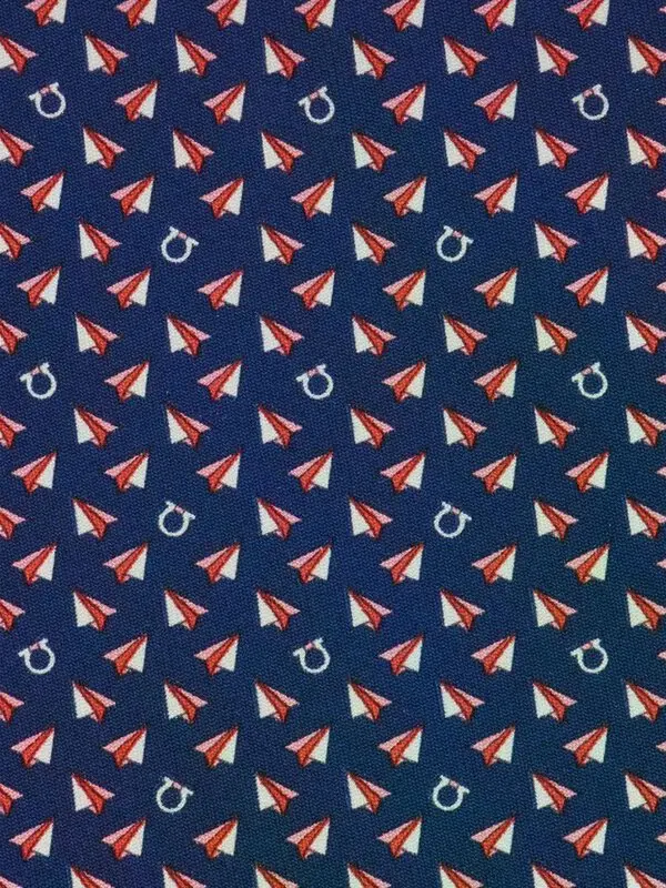 FERRAGAMO Printed Silk Neck Tie