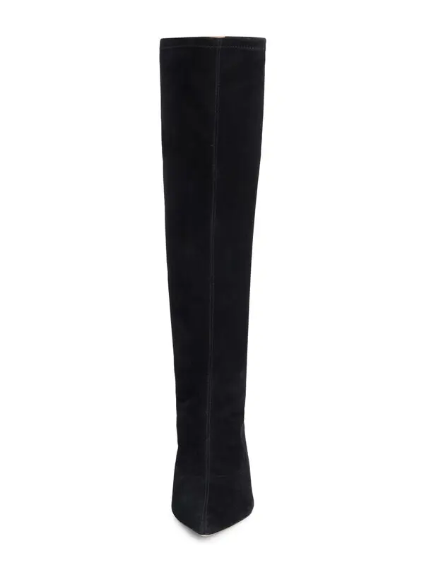 L'Agence Emilie Suede Kitten-heel Boot