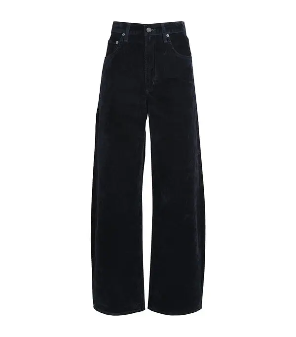 AGOLDE Cotton-blend Velvet Low Curve Jeans