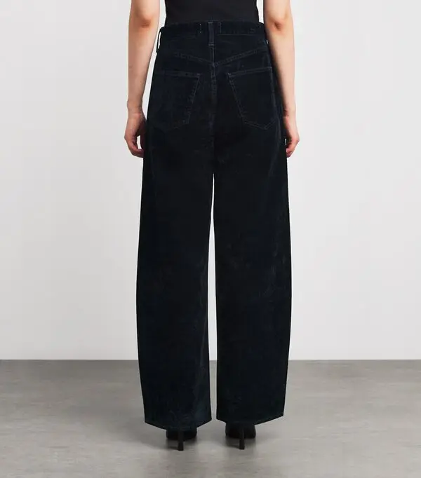 AGOLDE Cotton-blend Velvet Low Curve Jeans