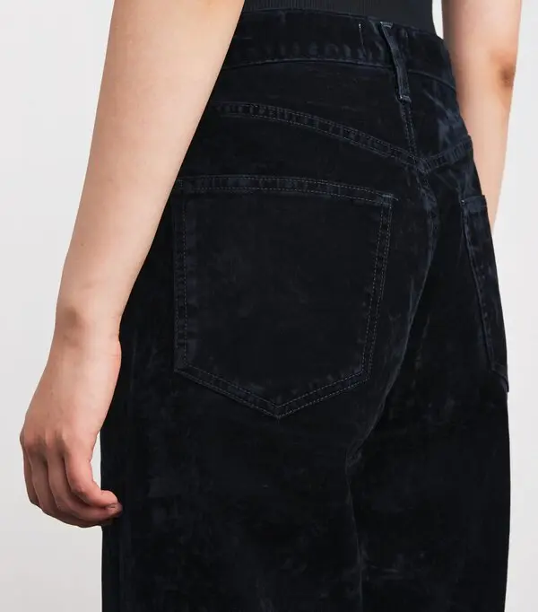 AGOLDE Cotton-blend Velvet Low Curve Jeans