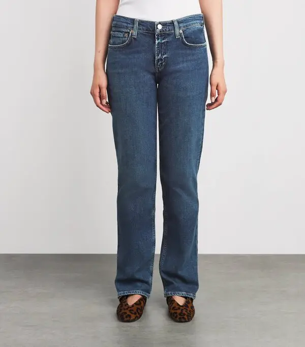 AGOLDE Low-rise Slim Jeans - Blue