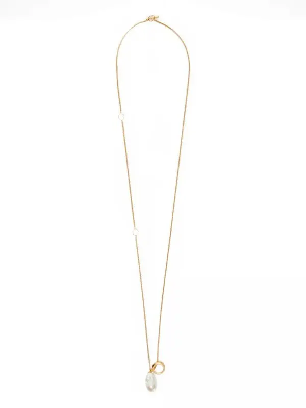 JIL SANDER Freshwater Pearl Pendant Necklace - Gold