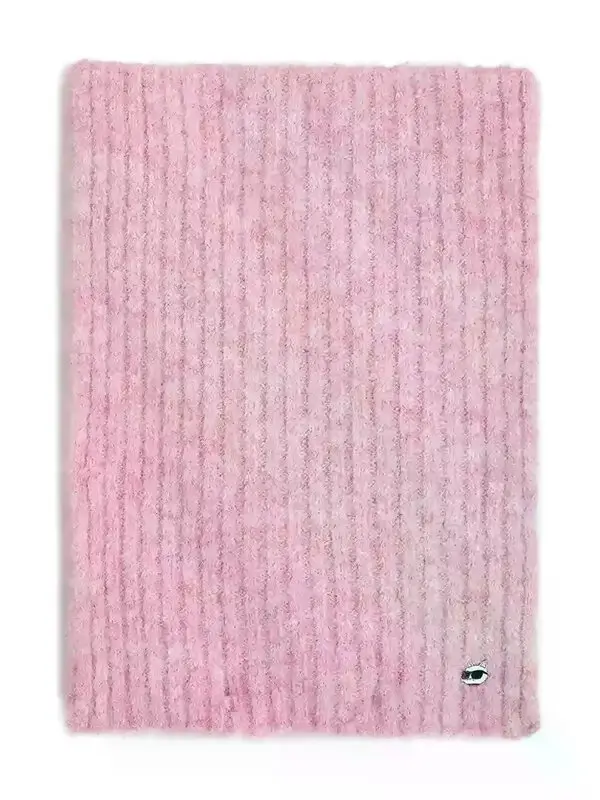 Karl Lagerfeld Ikon Knit Scarf - Pink