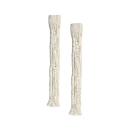 BELLE & BLOOM Cable Knit Leg Warmers - Beige