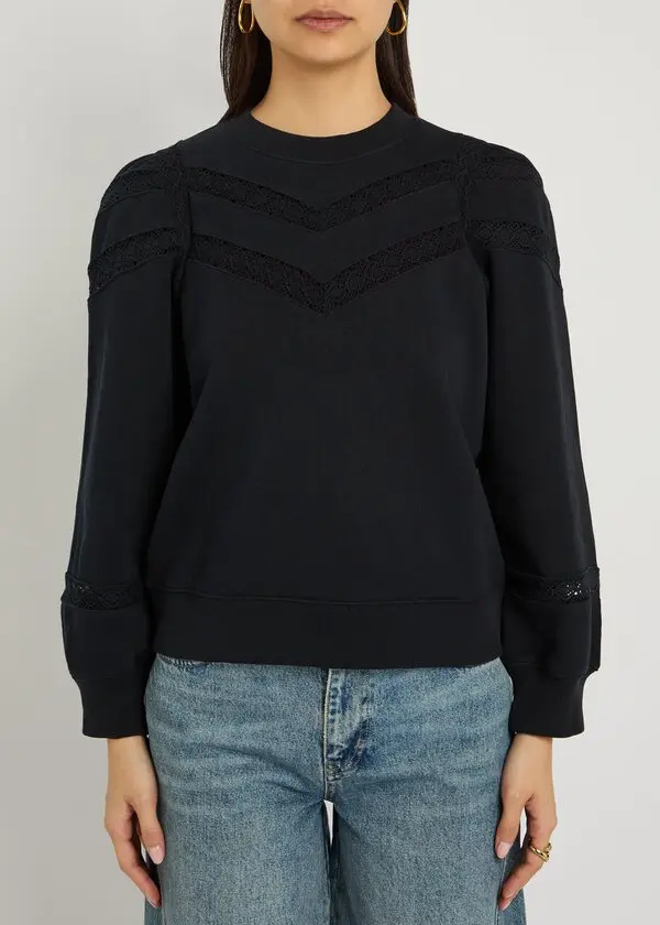 Rails Isles Embroidered Cotton Sweatshirt
