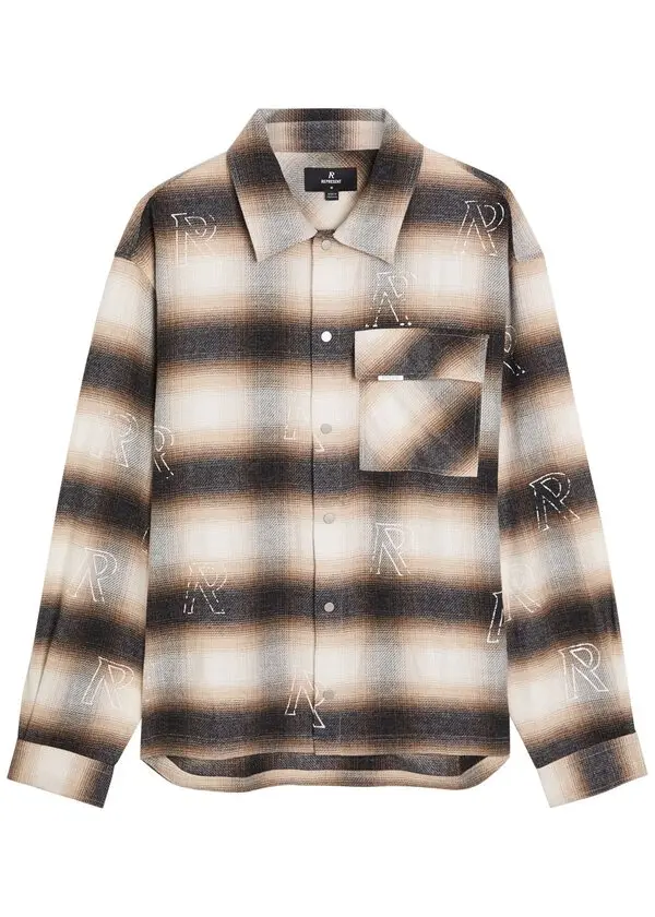 REPRESENT Initial Plaid Flannel Shirt - Multicoloured 1