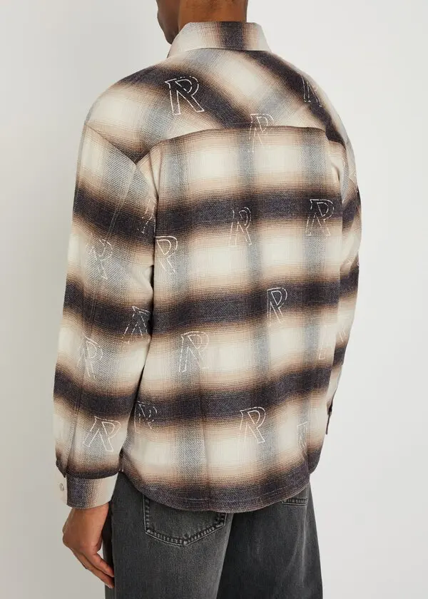 REPRESENT Initial Plaid Flannel Shirt - Multicoloured 1