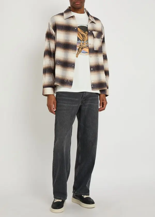 REPRESENT Initial Plaid Flannel Shirt - Multicoloured 1