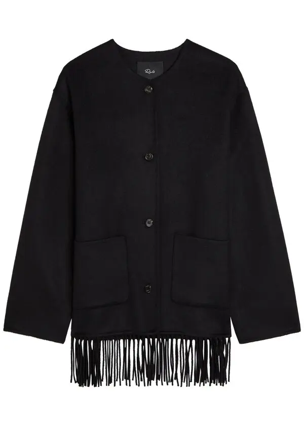 Rails Tomoko Fringed Hem Wool-blend Jacket