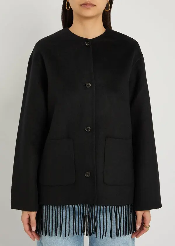 Rails Tomoko Fringed Hem Wool-blend Jacket